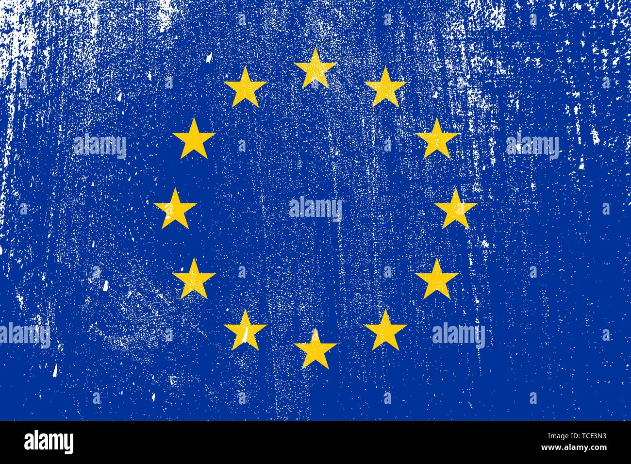 Distress european union flag hi-res stock photography and images - Alamy