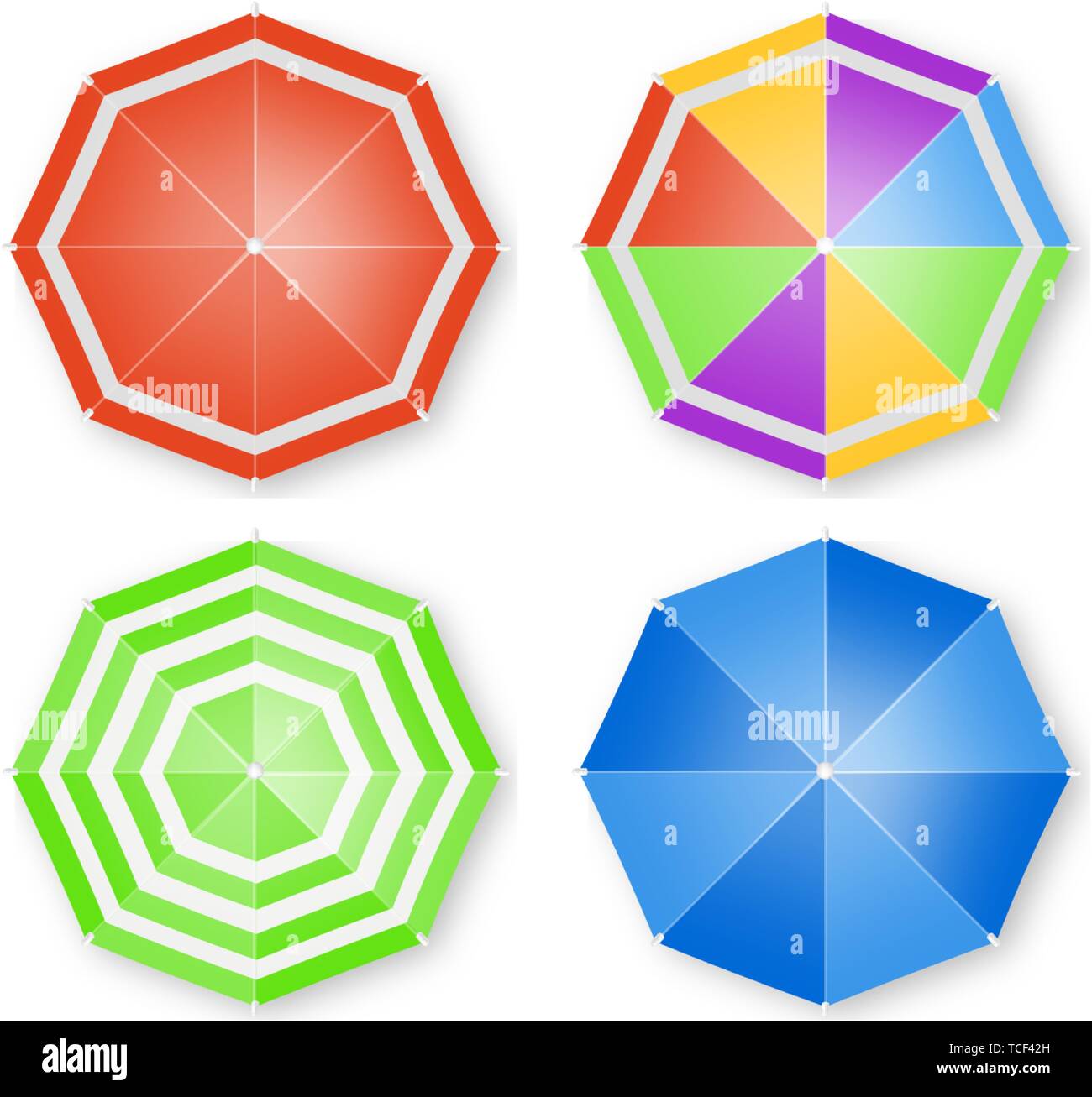 Striped patio umbrella Stock Vector Images - Alamy