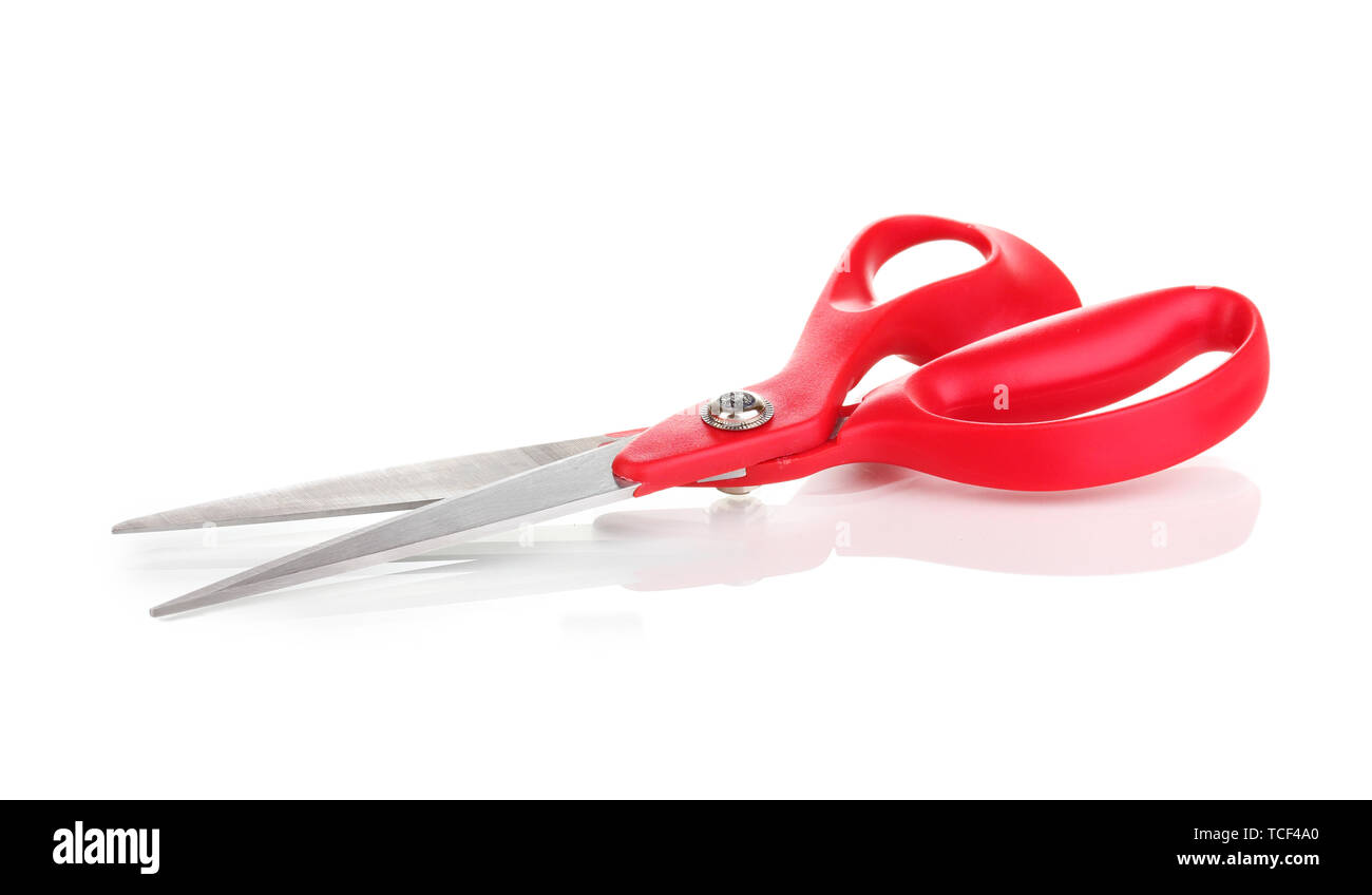 Sewing scissors isolated on white Stock Photo - Alamy