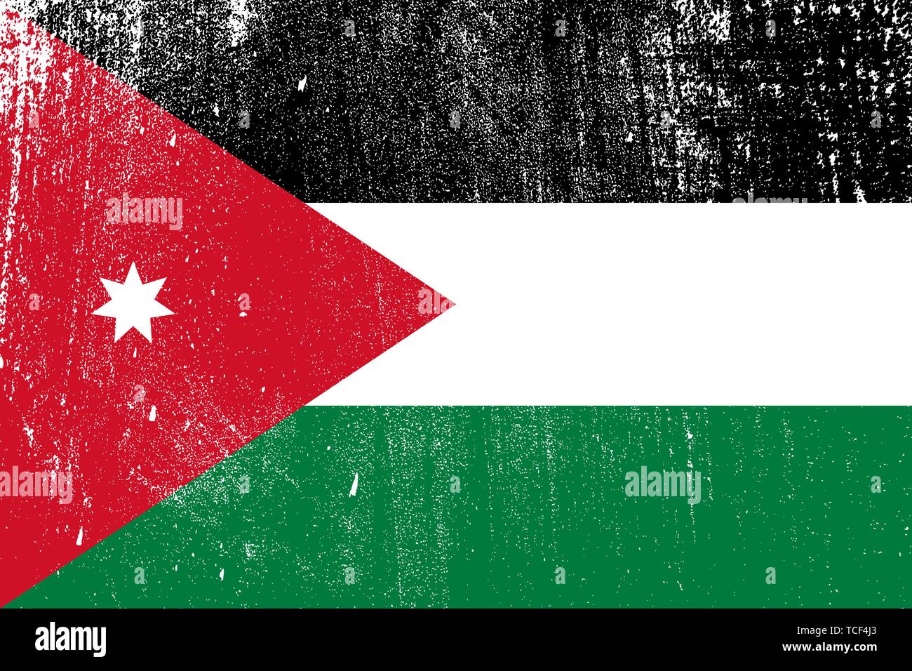 grunge styled flag of Jordan . Template for your design . Template for ...