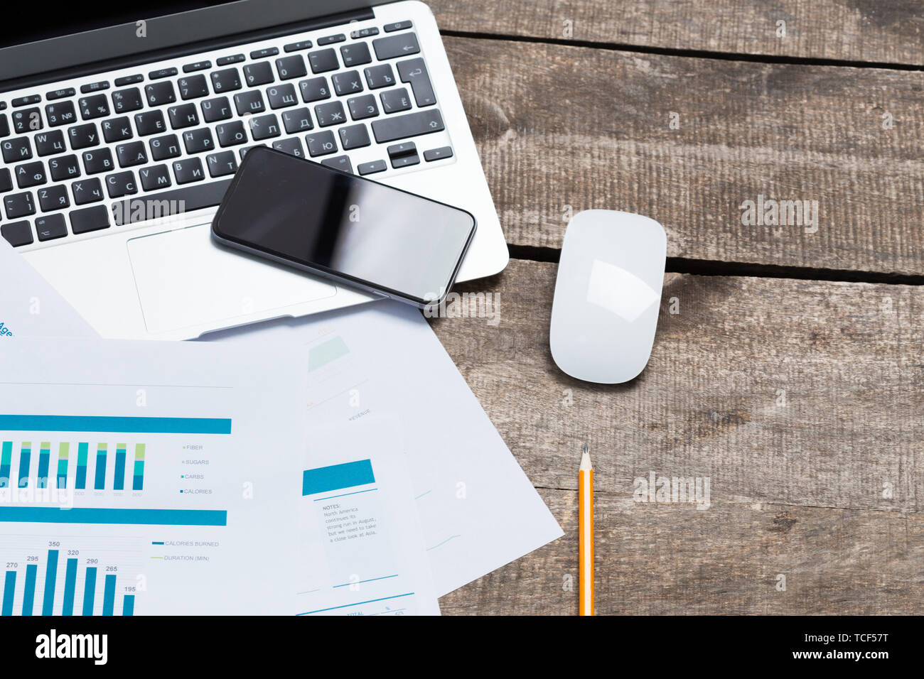 Showing business and financial report. Accounting Stock Photo - Alamy