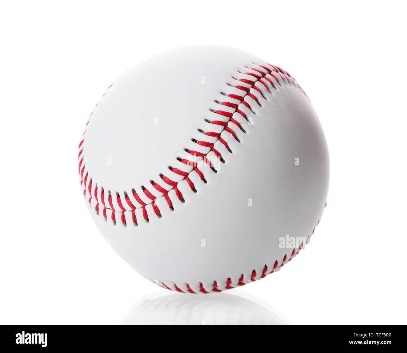 Baseball ball isolated on white Stock Photo - Alamy