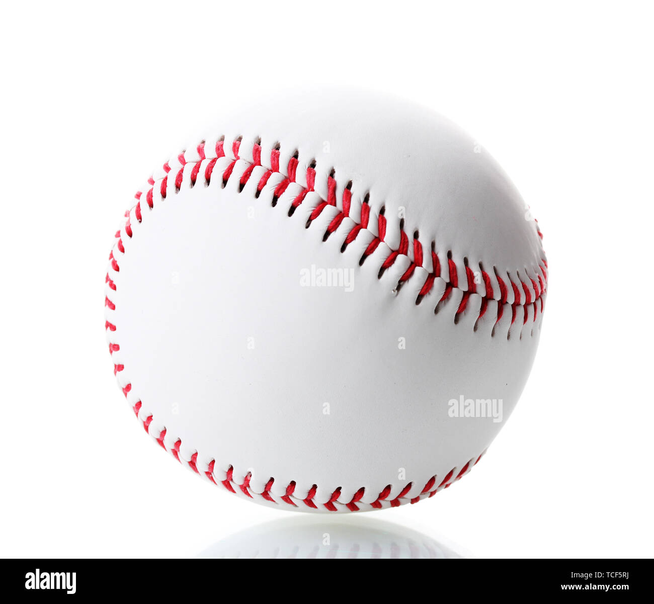 Baseball ball isolated on white Stock Photo - Alamy