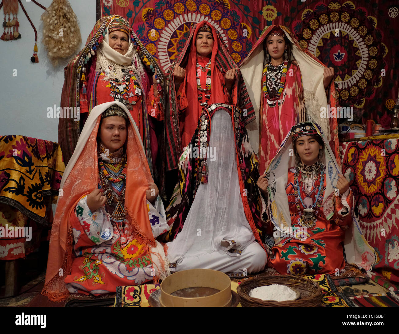 Folklore red silk hi-res stock photography and images - Alamy