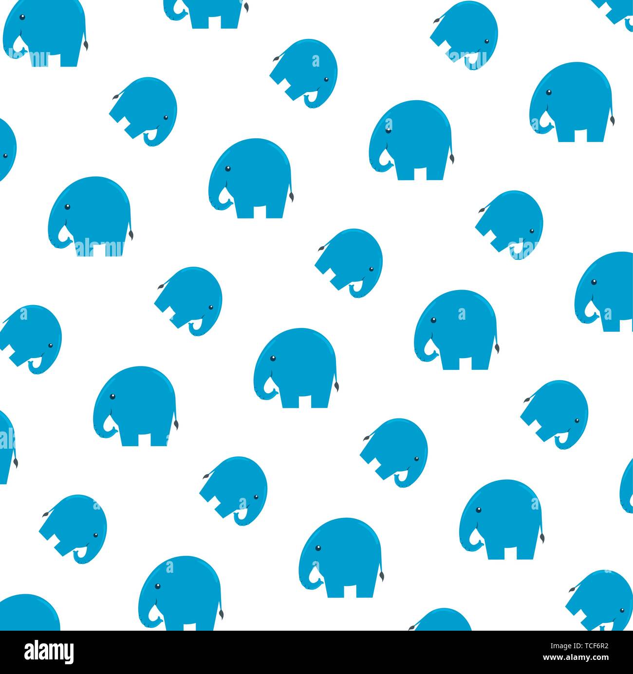 cute little elephants pattern background Stock Vector Image & Art - Alamy