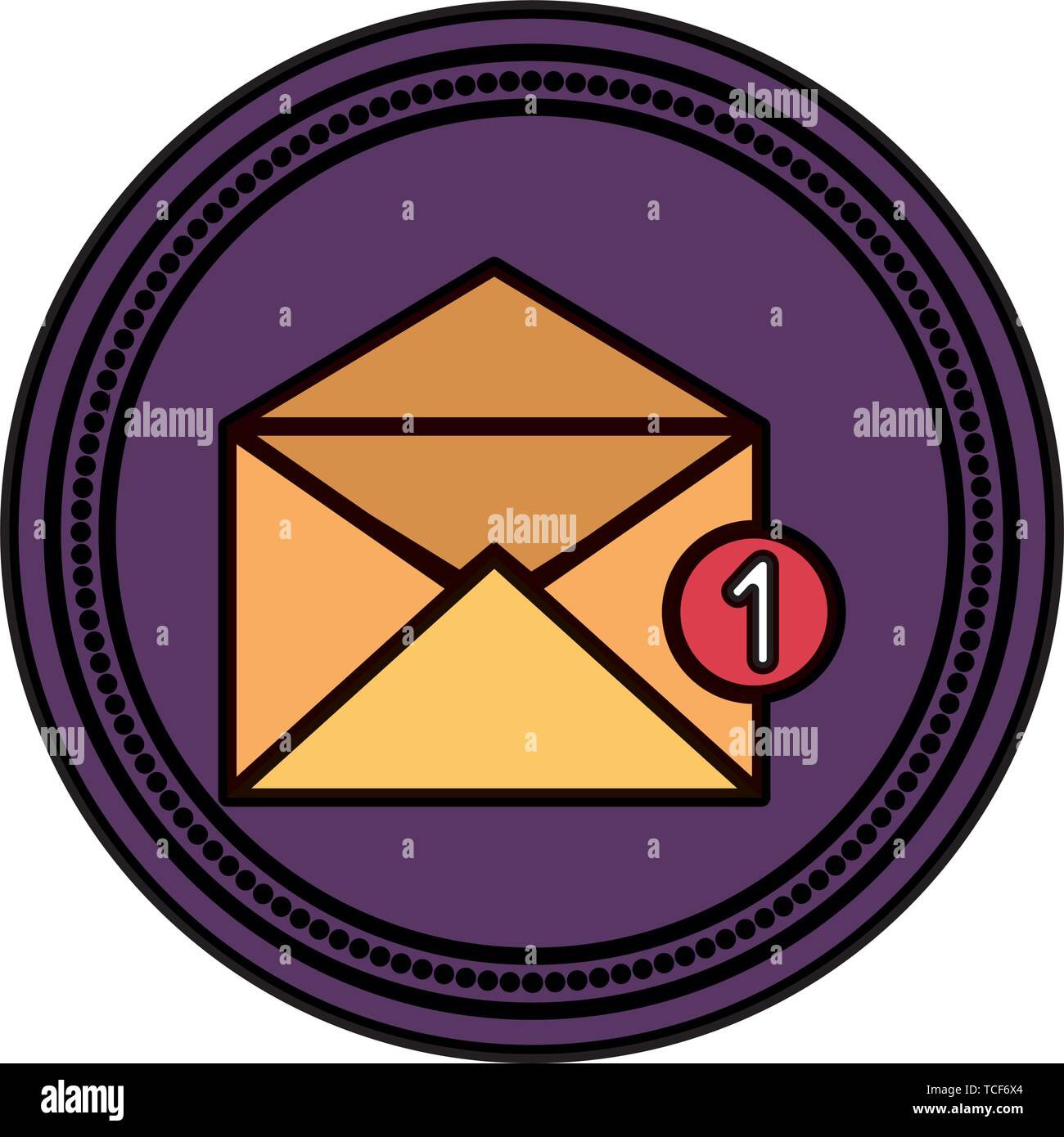 envelope mail with counter number Stock Vector Image & Art - Alamy