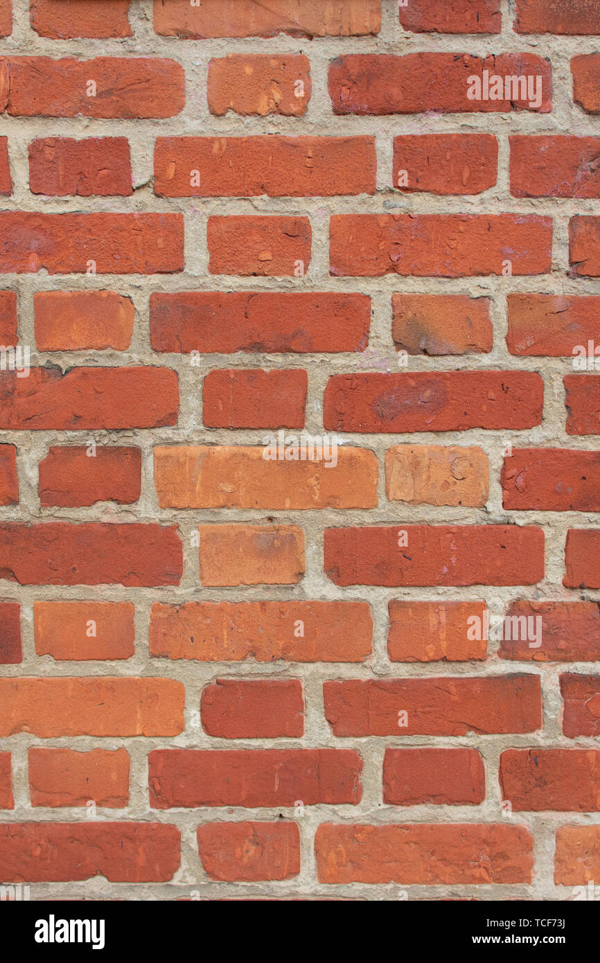 Closeup of red brown brick wall texture Stock Photo - Alamy