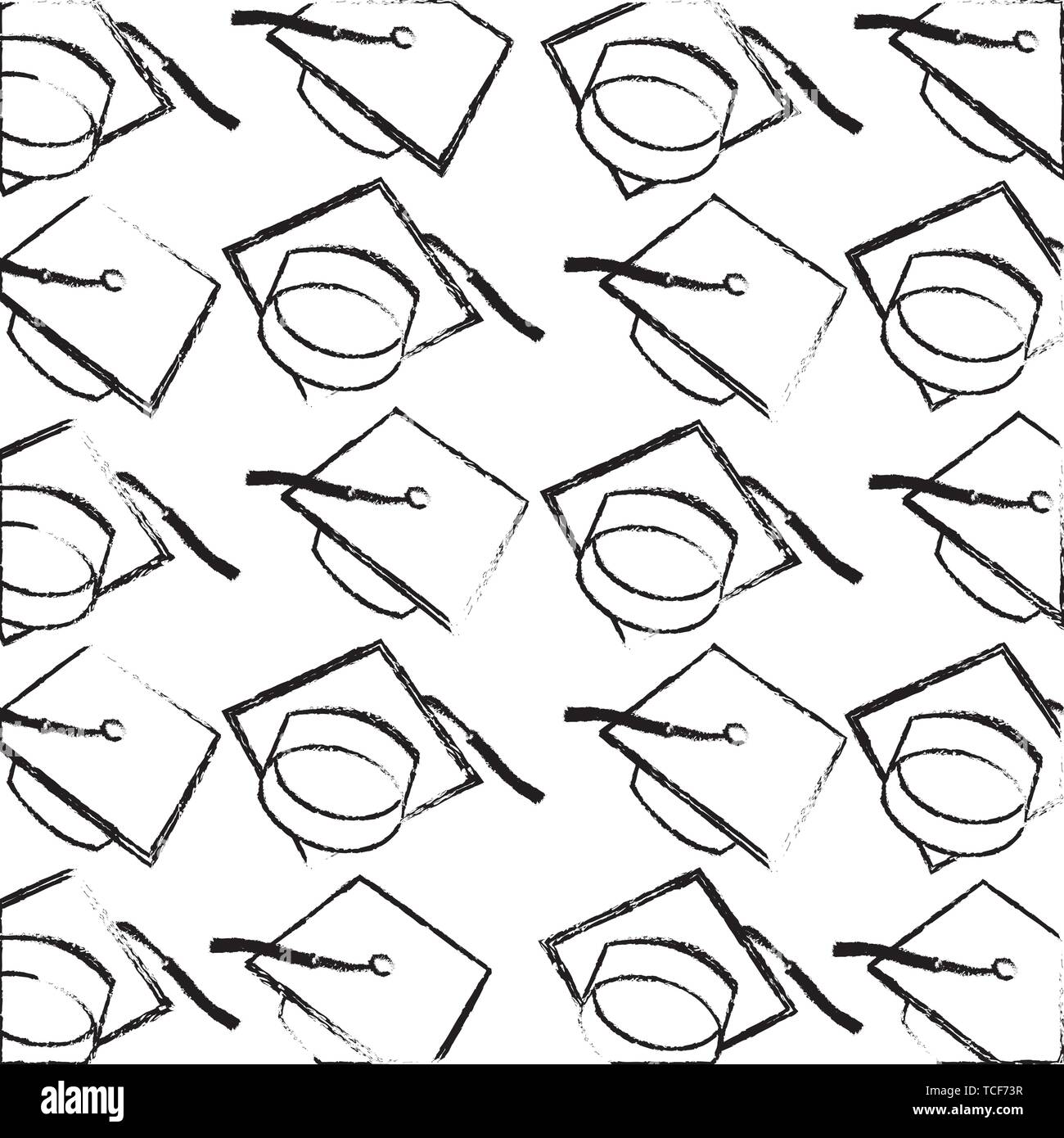 school graduation hat eduaction background Stock Vector Image & Art - Alamy