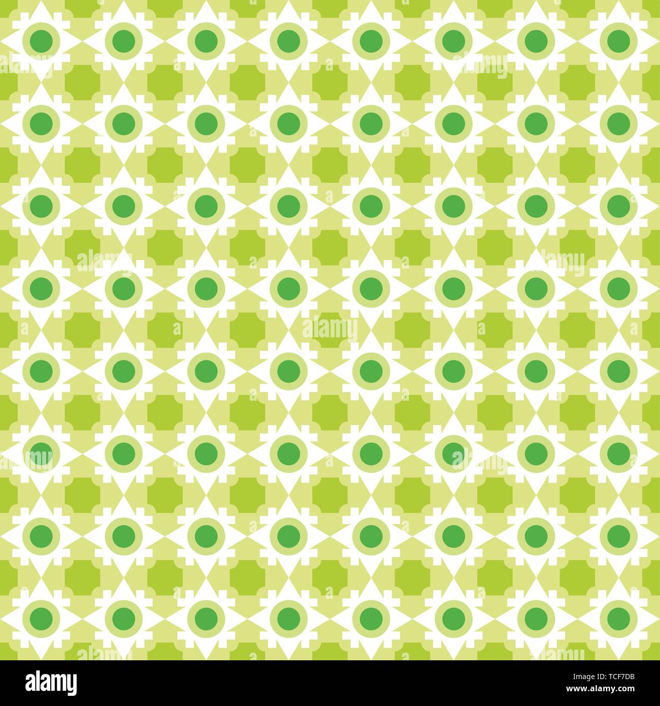 Seamless abstract pastel green geometric shapes on a light lime ...