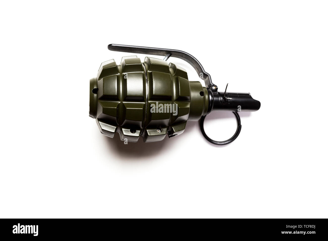 hand grenade isolated on white background Stock Photo - Alamy