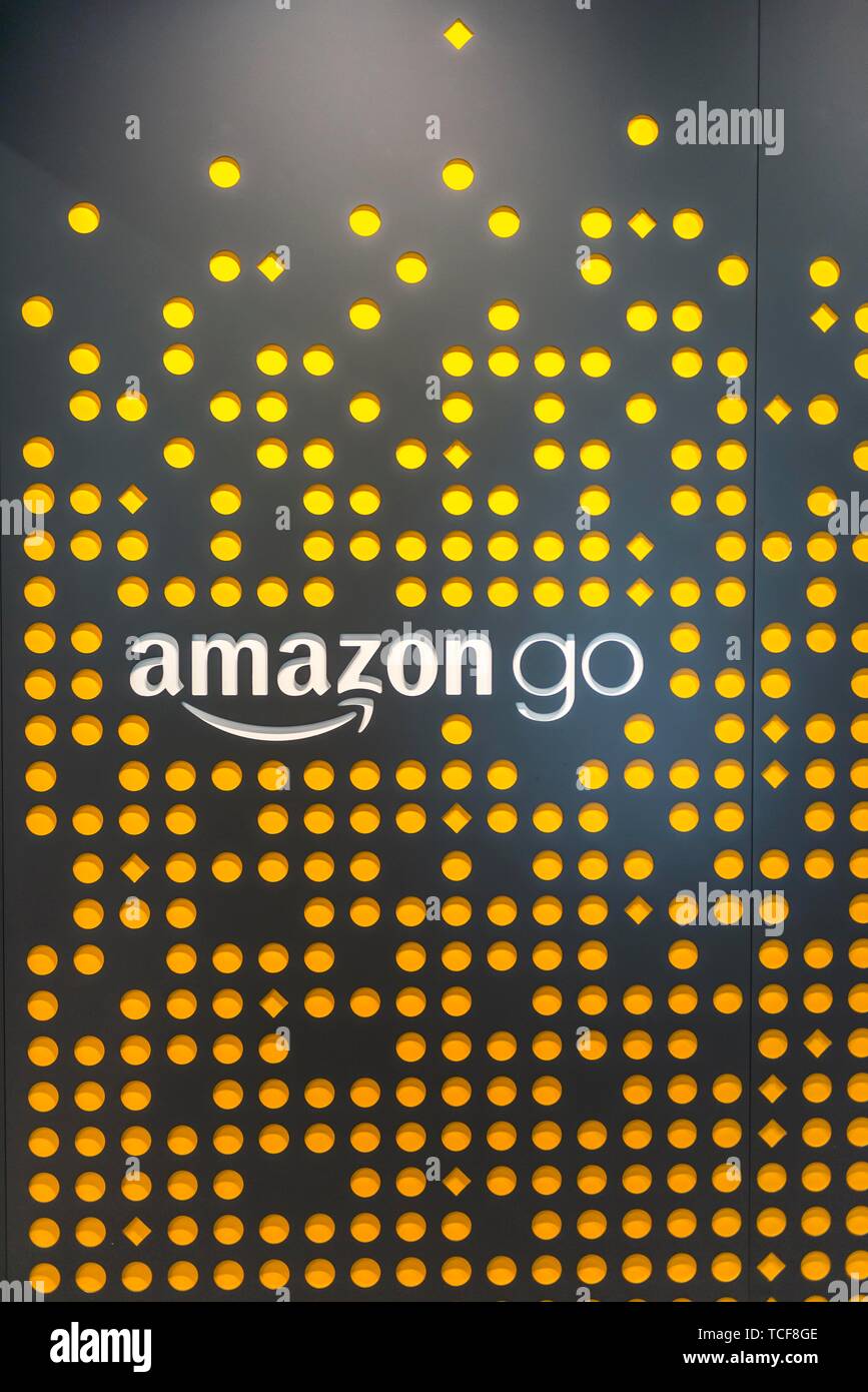 Amazon Go store, American automated supermarket chain, cashless ...