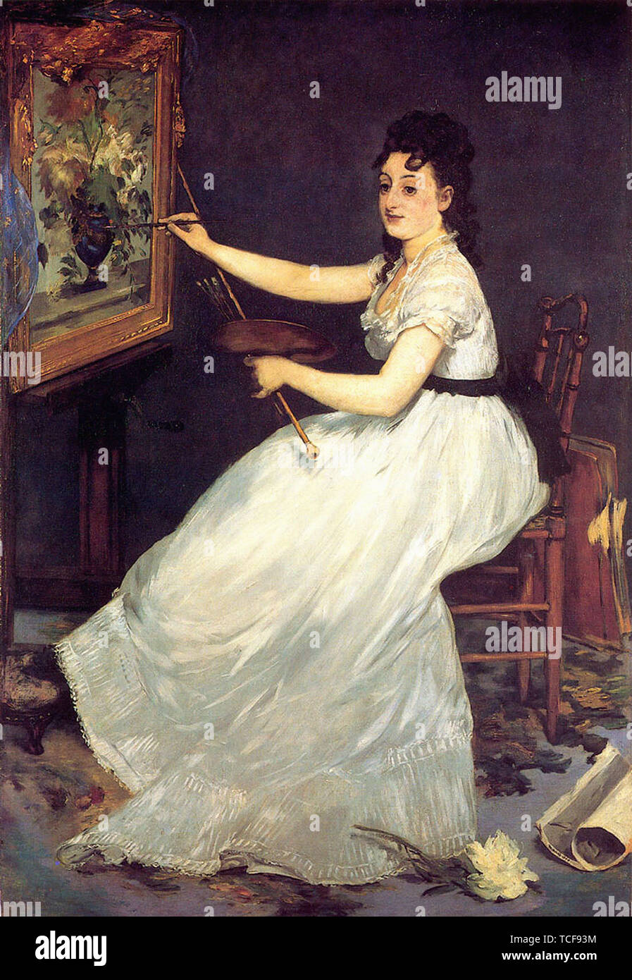 Edouard Manet - Portrait Ev Gonzales 1870 Stock Photo - Alamy