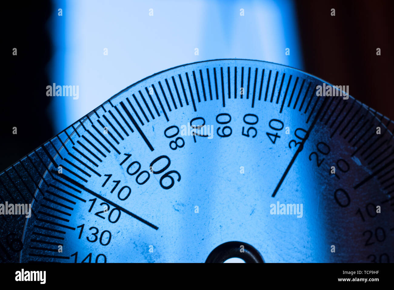 Goniometer movement medical instrument used for measuring mobility of ...