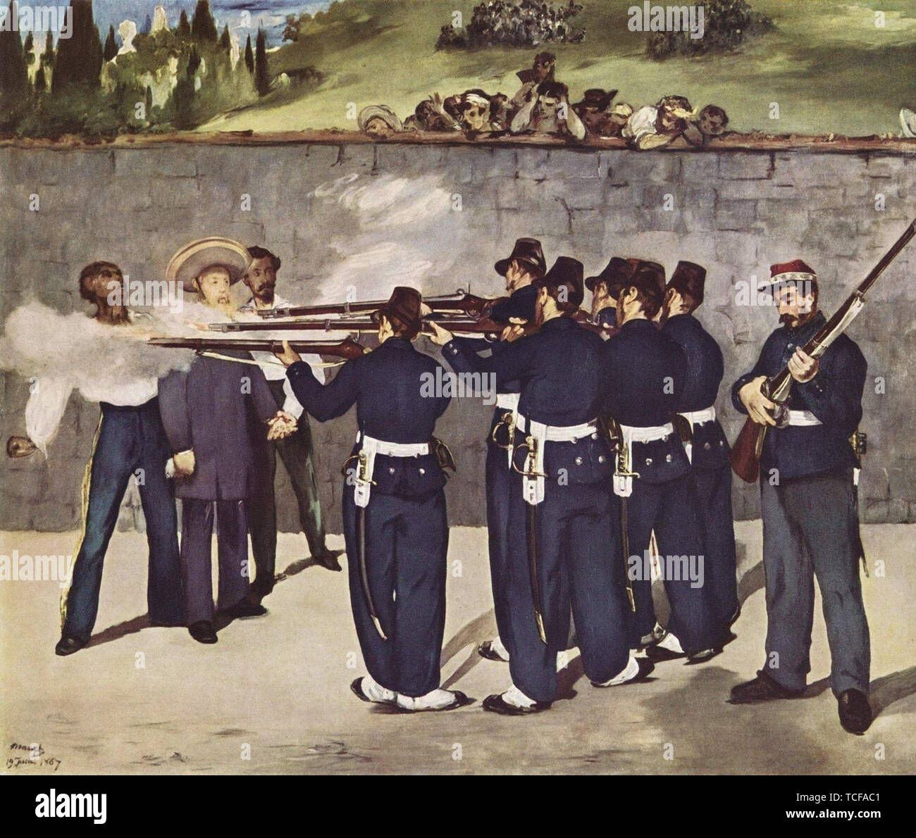 Edouard Manet - Execution Maximilian Emperor Mexico 1868 Stock Photo ...
