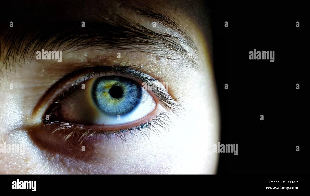 Deep blue eyes hi-res stock photography and images - Alamy