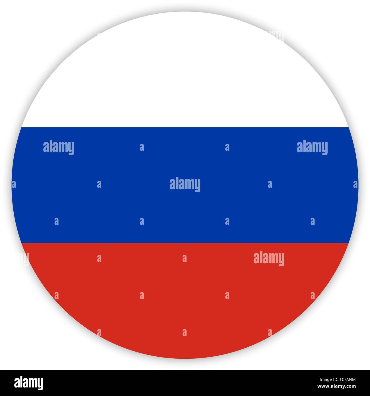 Simple round flag of Russia . Template for your design . Template for ...