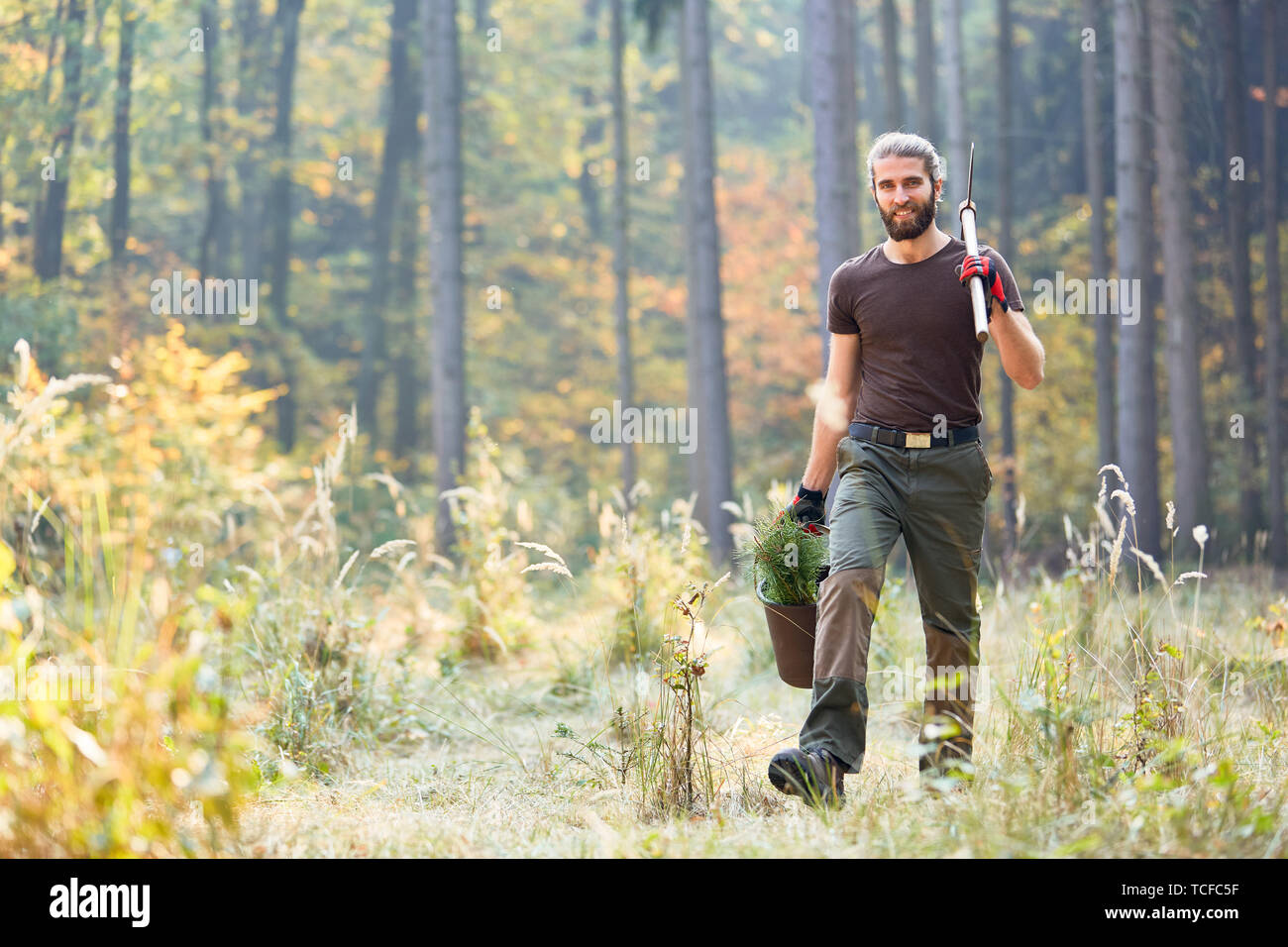 Young ranger forest worker hi-res stock photography and images - Alamy