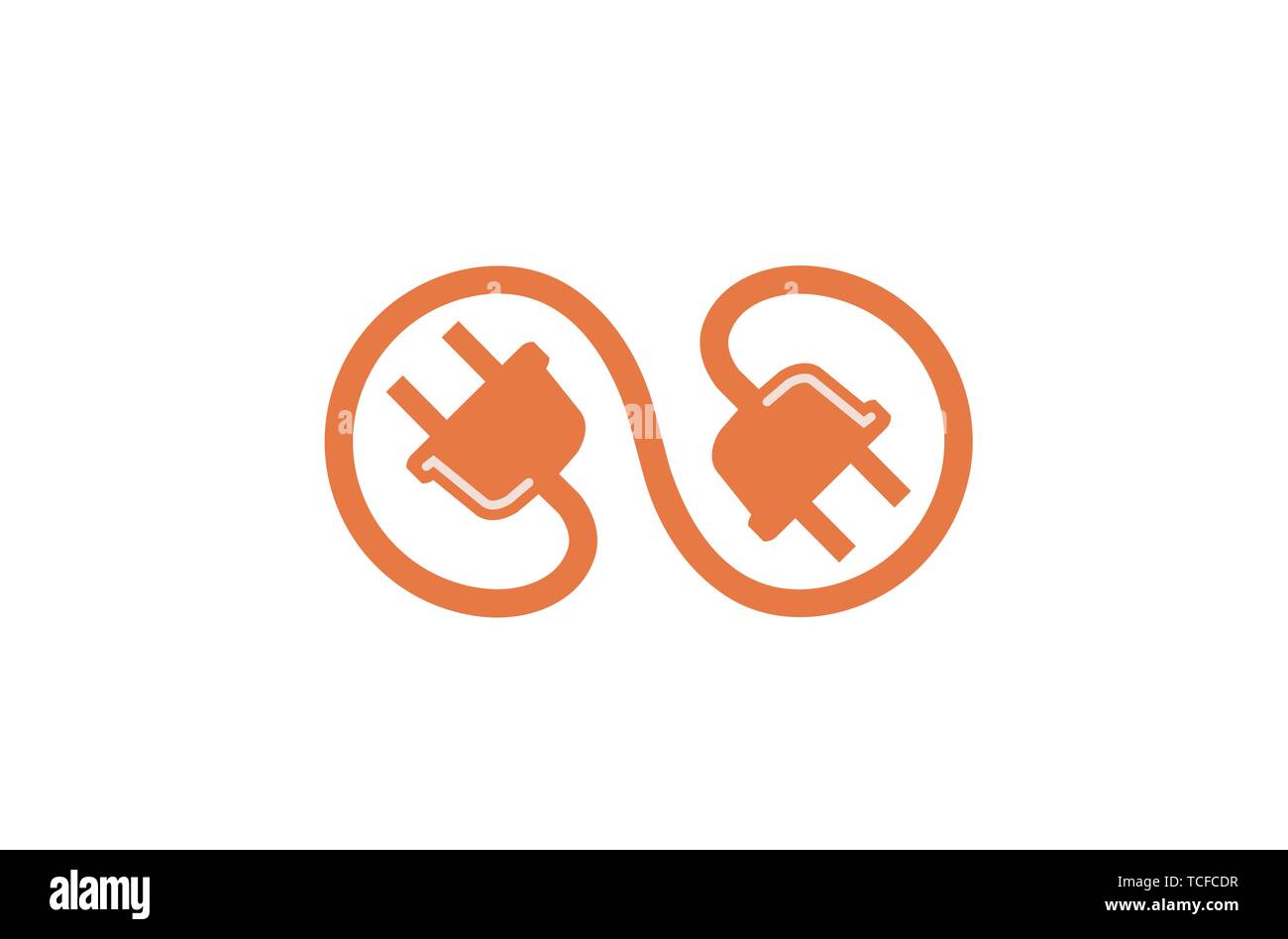 Creative Infinity Cable Plug Energy Logo Design Symbol Illustration ...