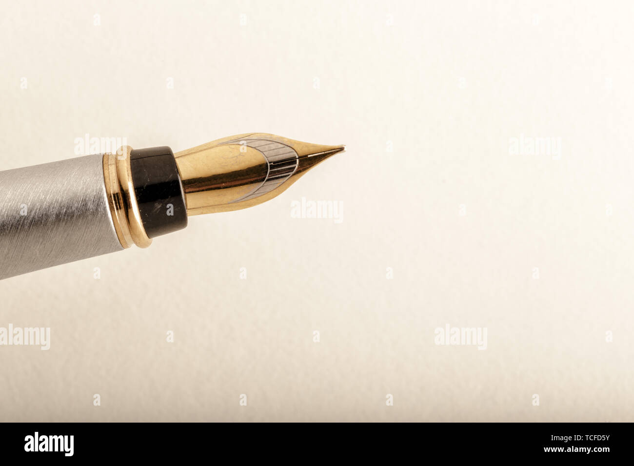 Fountain Pen on Written Page Stock Photo - Alamy
