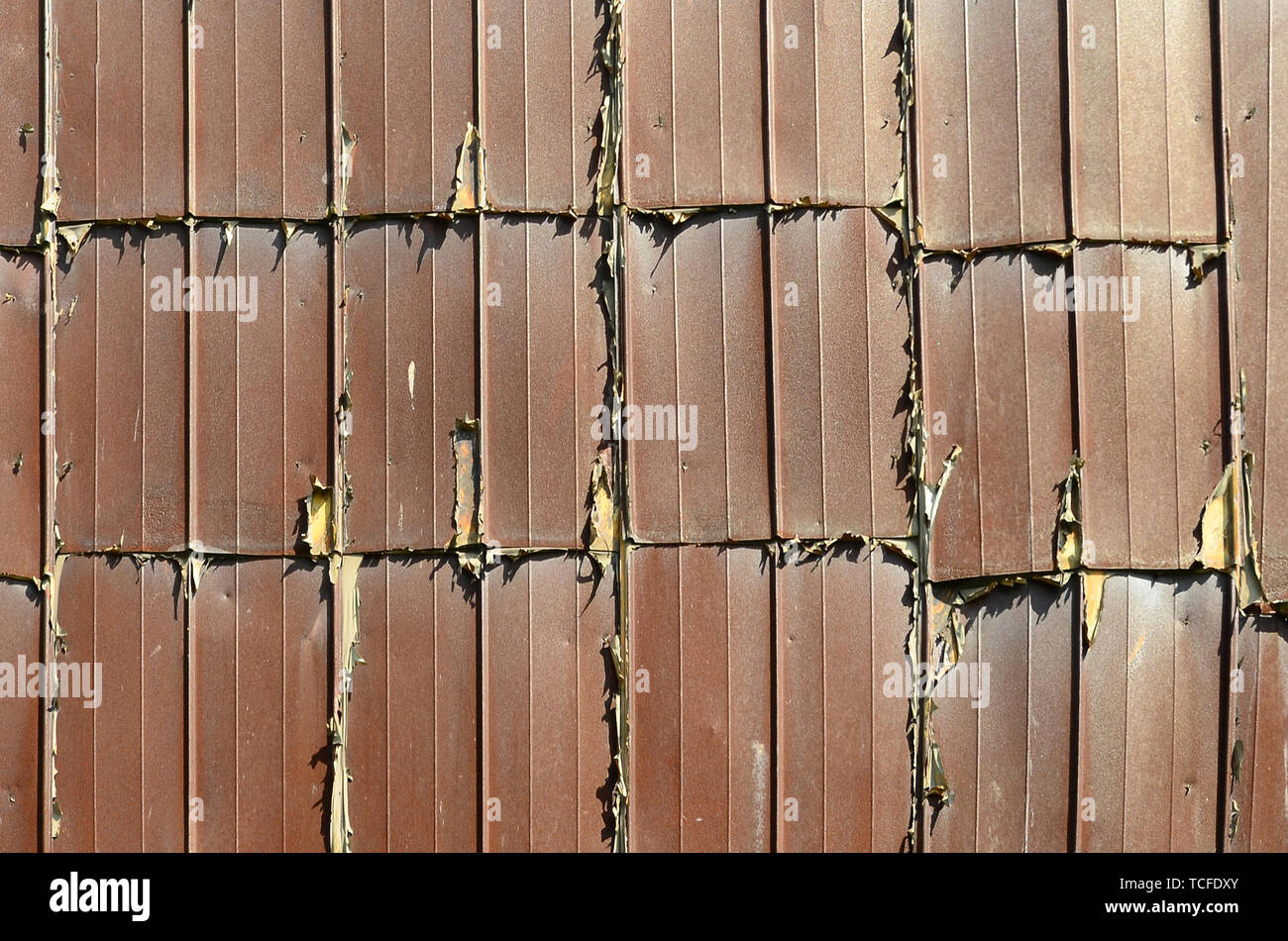 Rusty Steel Metal with cracked paint, grunge background. Old metal ...