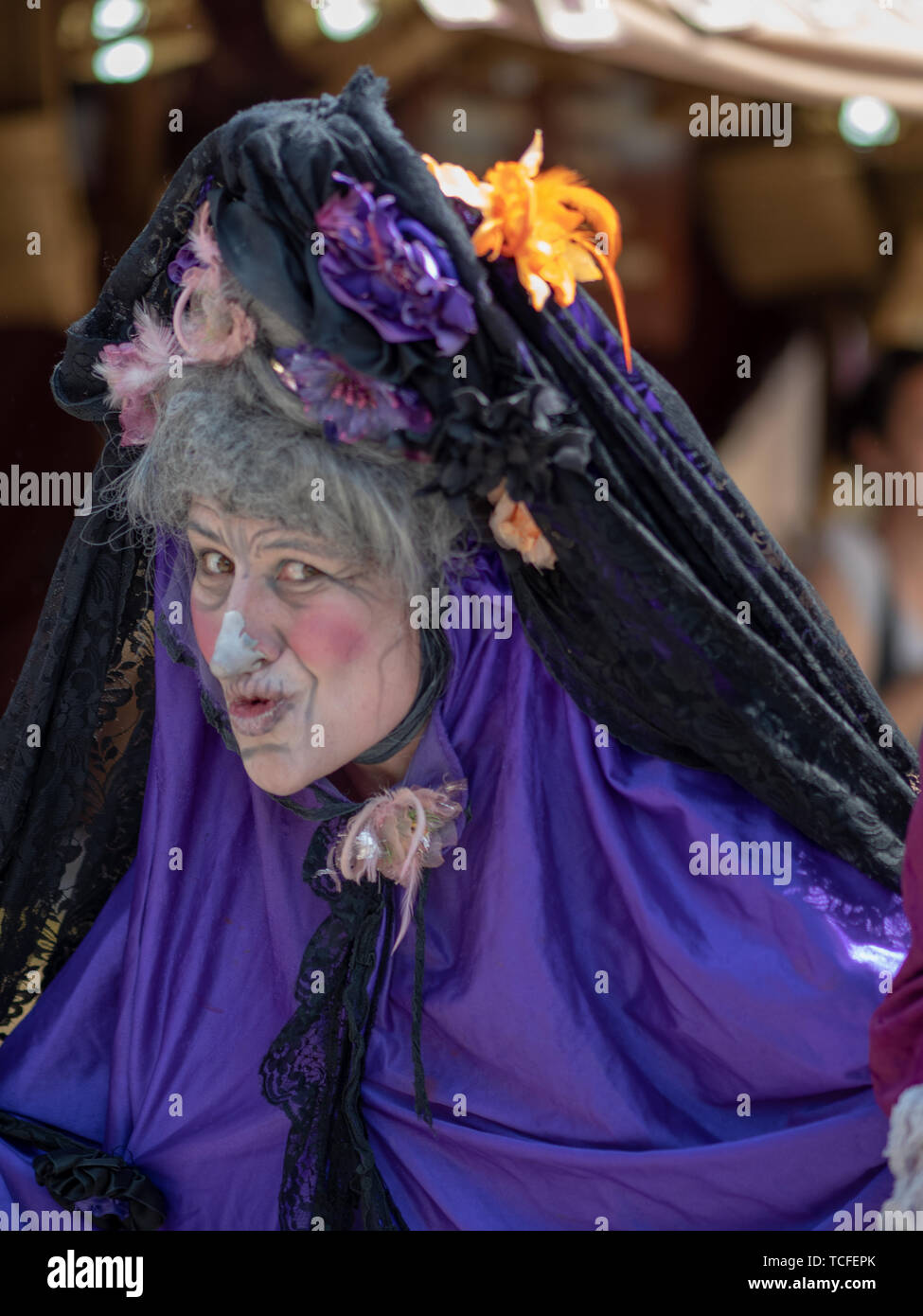 Old lady disguise hi-res stock photography and images - Alamy