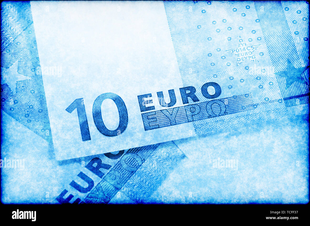 Grunge abstract background with Euro money Stock Photo - Alamy