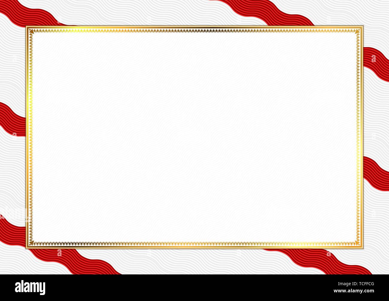 Border made with Tonga national colors. Template elements for your ...