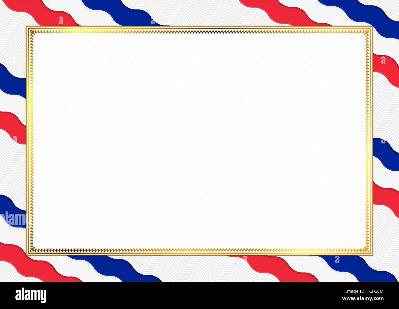 Border made with France national colors. Template elements for your ...
