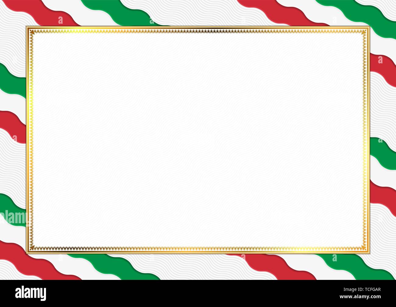 Border made with Italy national colors. Template elements for your ...