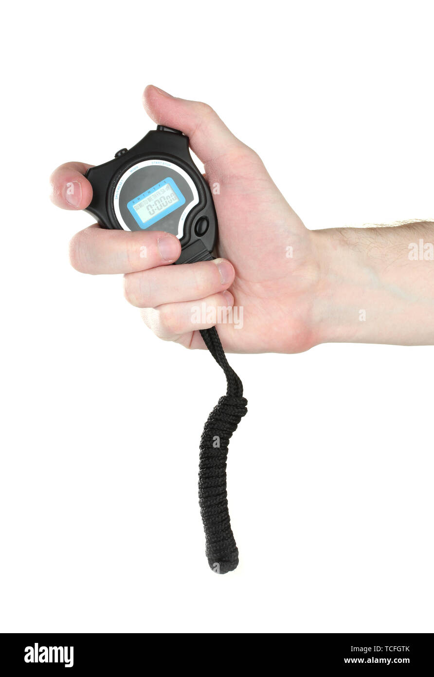 Hand held stopwatch hi-res stock photography and images - Alamy