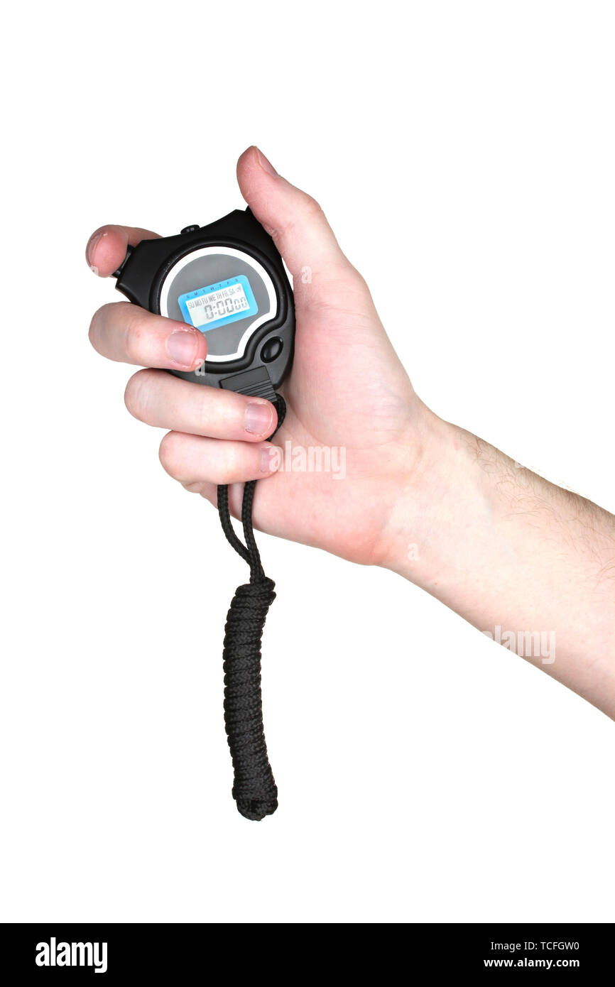 Hand held stopwatch hi-res stock photography and images - Alamy