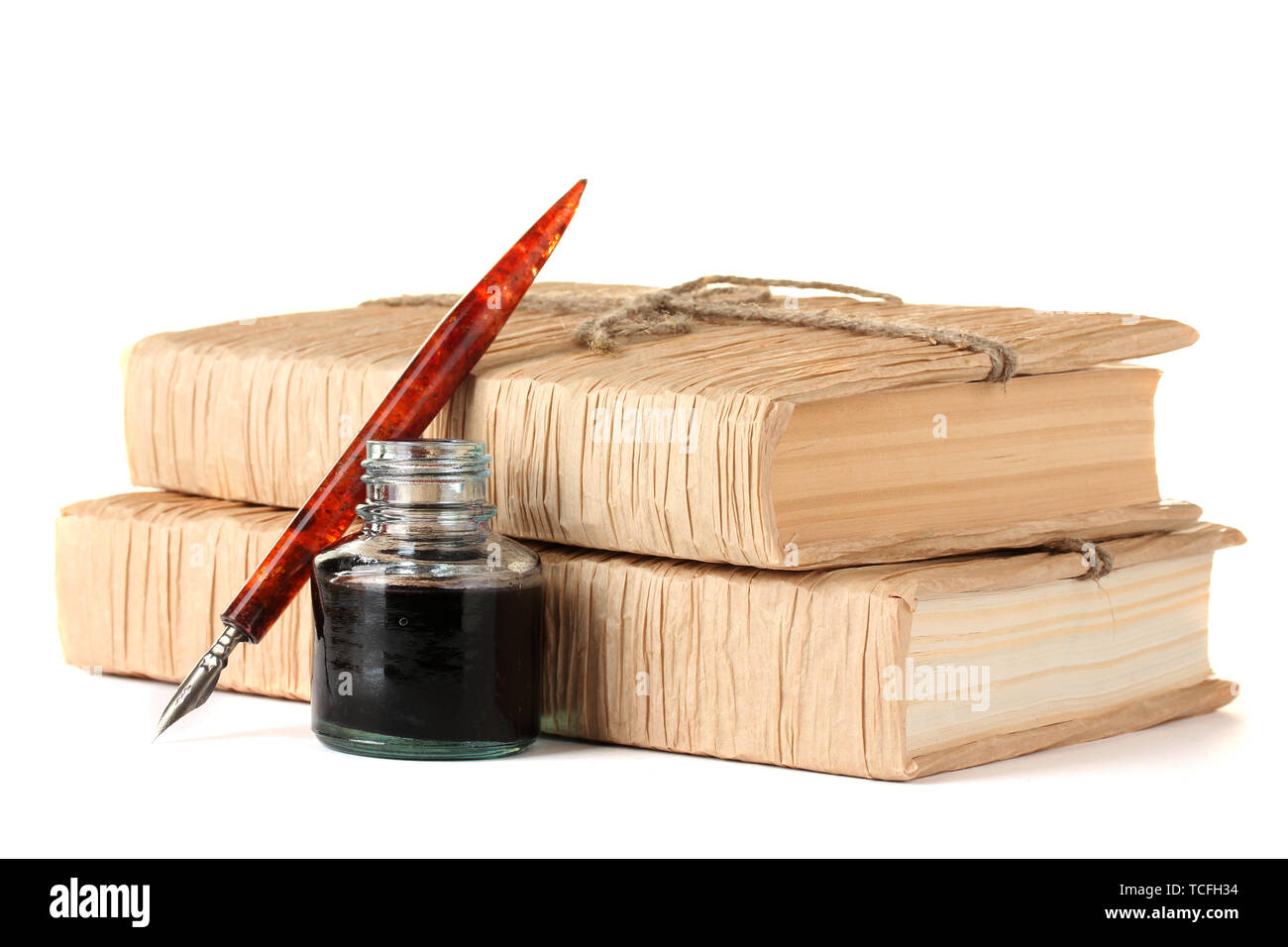 Old books detail Cut Out Stock Images & Pictures - Alamy
