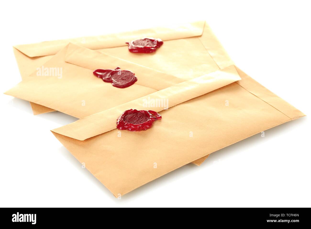 old letters isolated on white Stock Photo - Alamy