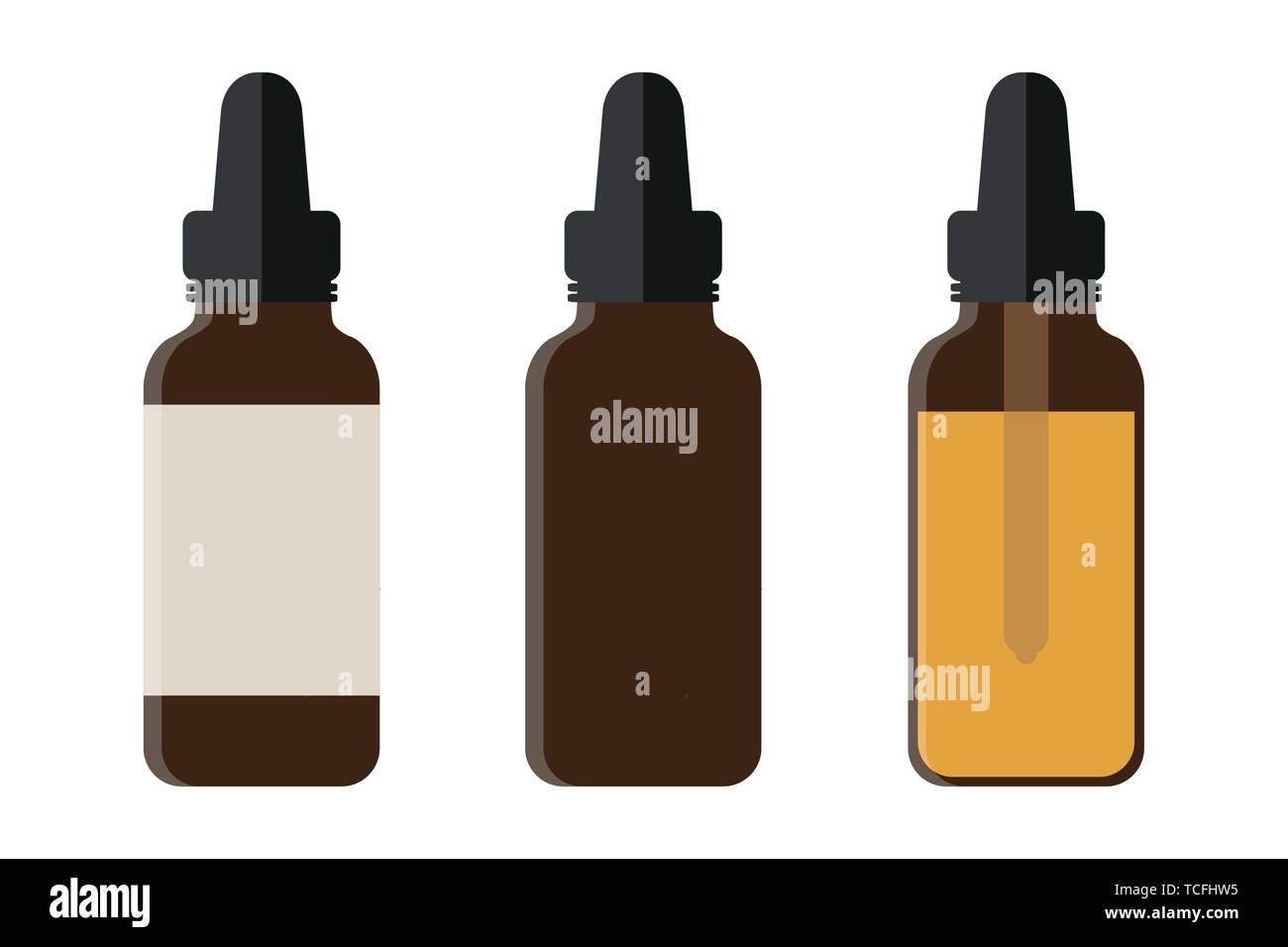 set of medical phial isoladet on white background vector illustration ...