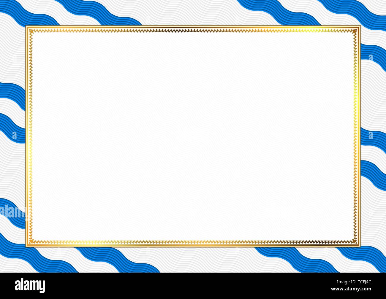 Border made with Honduras national colors. Template elements for your ...