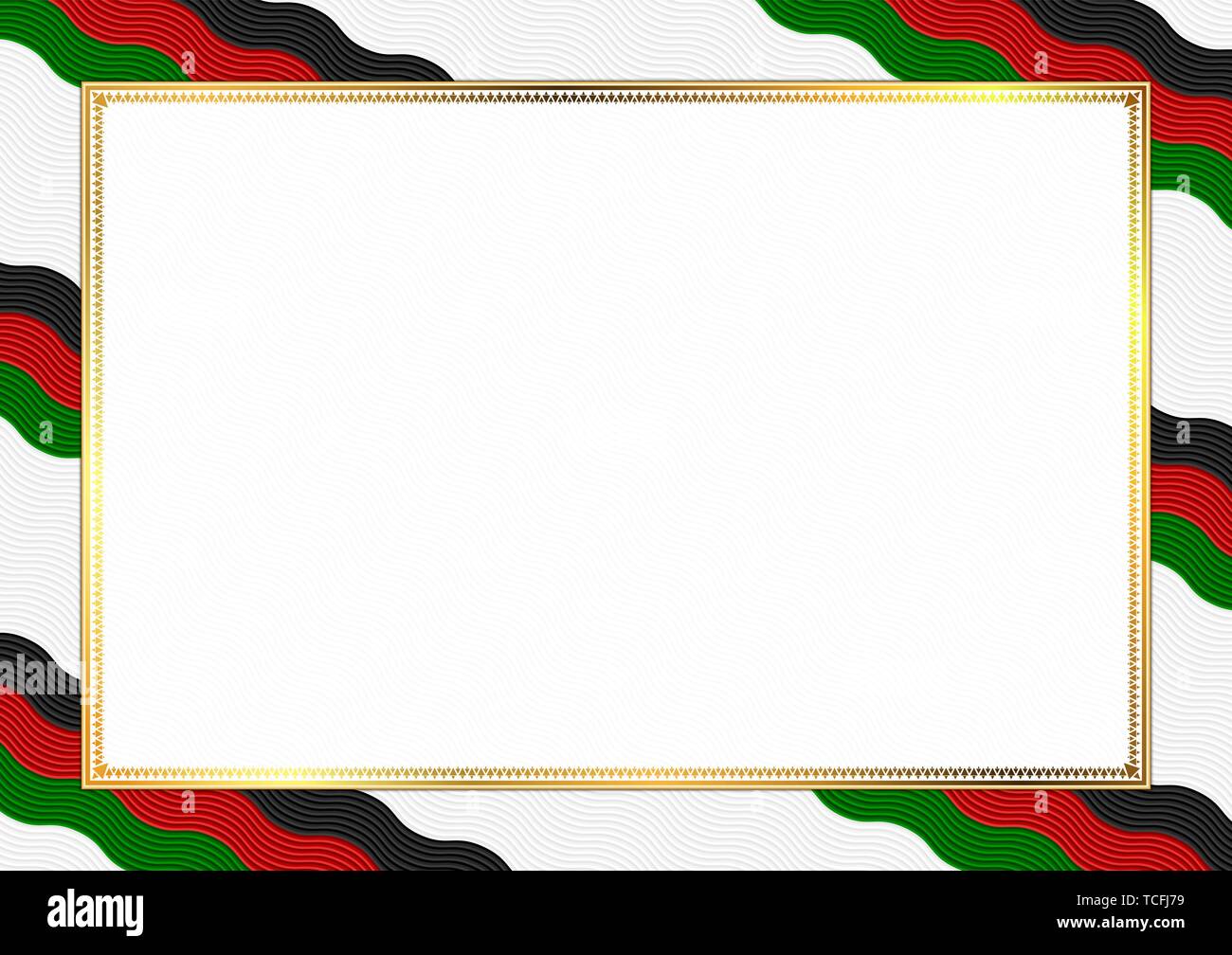 Border made with Kenya national colors. Template elements for your ...