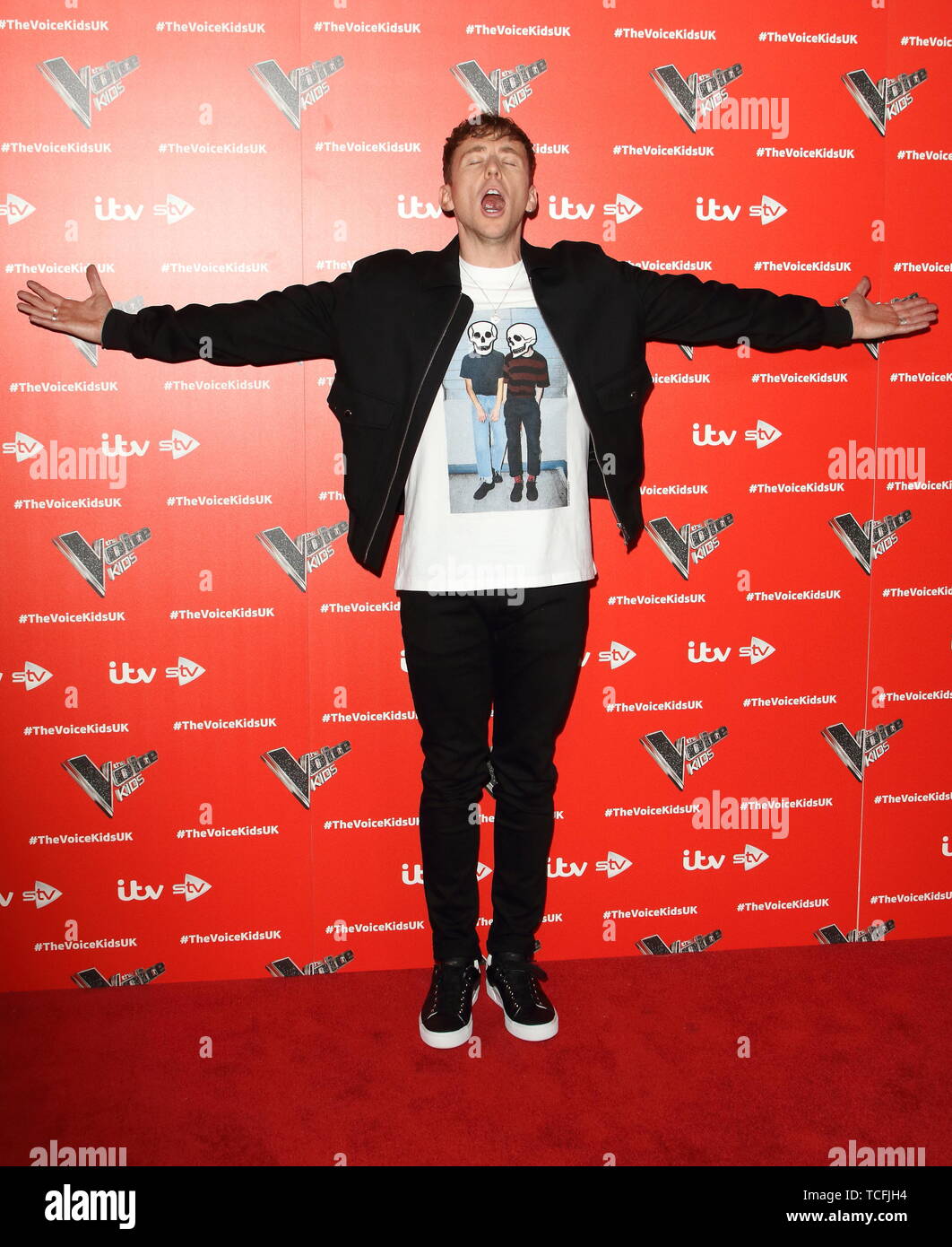 Danny Jones seen during the Voice Kids UK 2019 Series 3 launch ...
