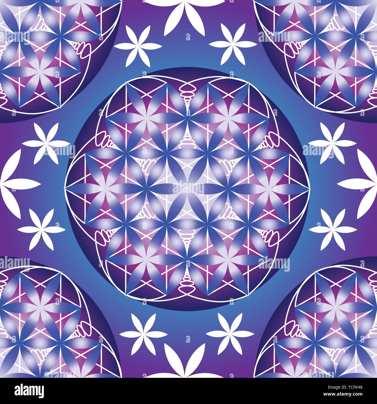 Sacred Geometry Flower Life Design High Resolution Stock Photography ...