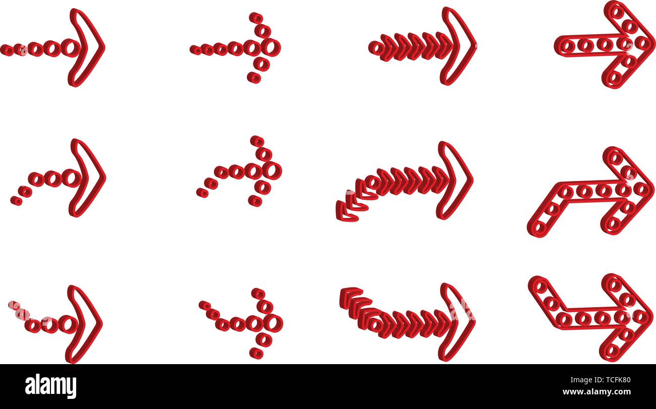 Plastic arrows Stock Vector Images - Alamy