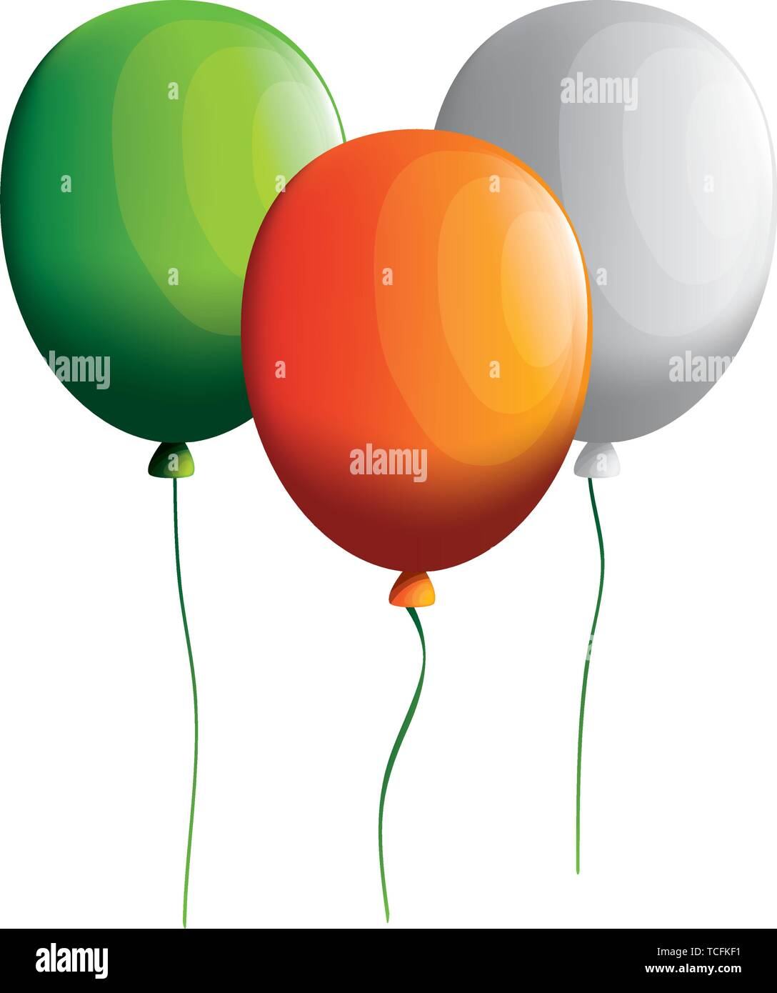 ireland flag balloons helium floating Stock Vector Image & Art - Alamy
