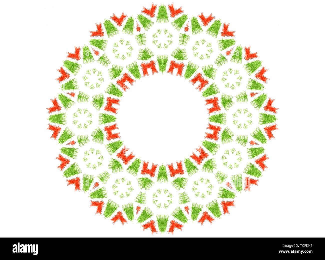 Abstract color pattern shape on white background Stock Photo - Alamy