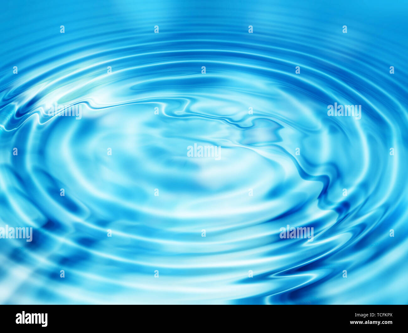 Blue abstract background with water ripples Stock Photo - Alamy