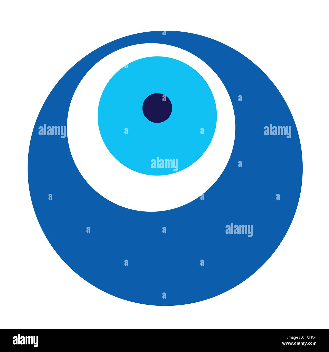 blue evil eye vector on white background Stock Vector Image & Art - Alamy