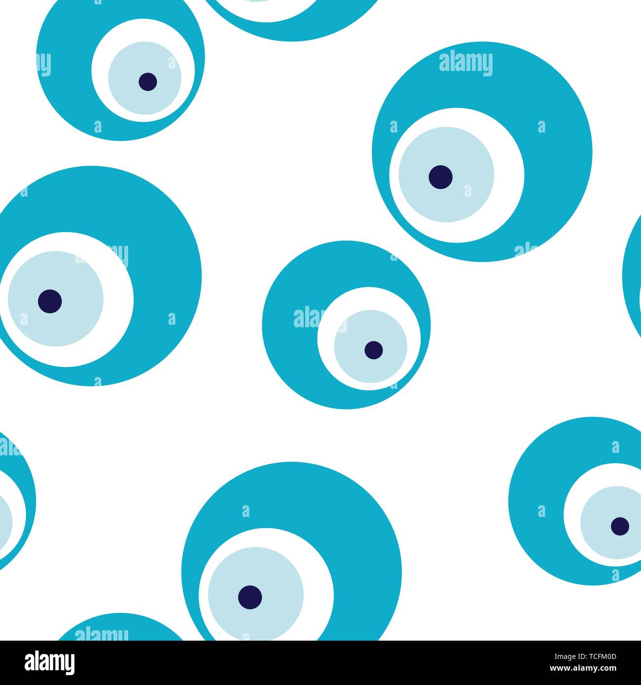 seamless pattern with blue evil eye vector Stock Vector Image & Art - Alamy