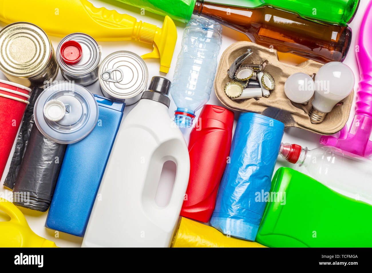 Eco concept on table background top view Stock Photo - Alamy