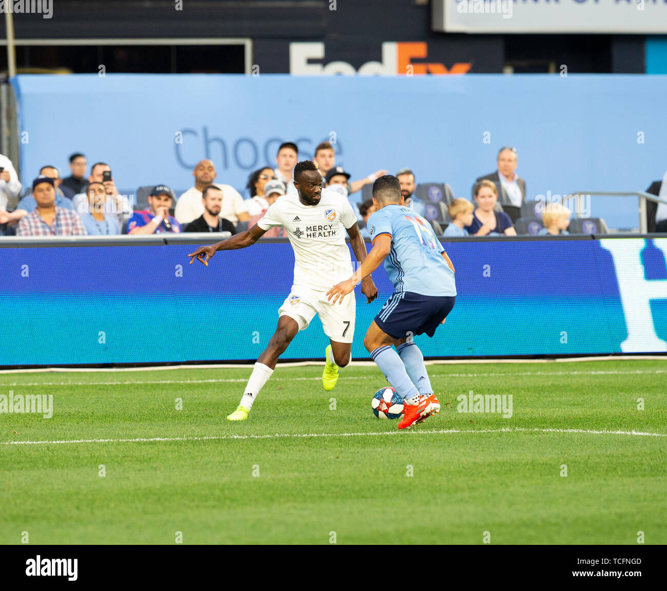 New York, United States. 06th June, 2019. Tony Rocha (15) of NYCFC ...