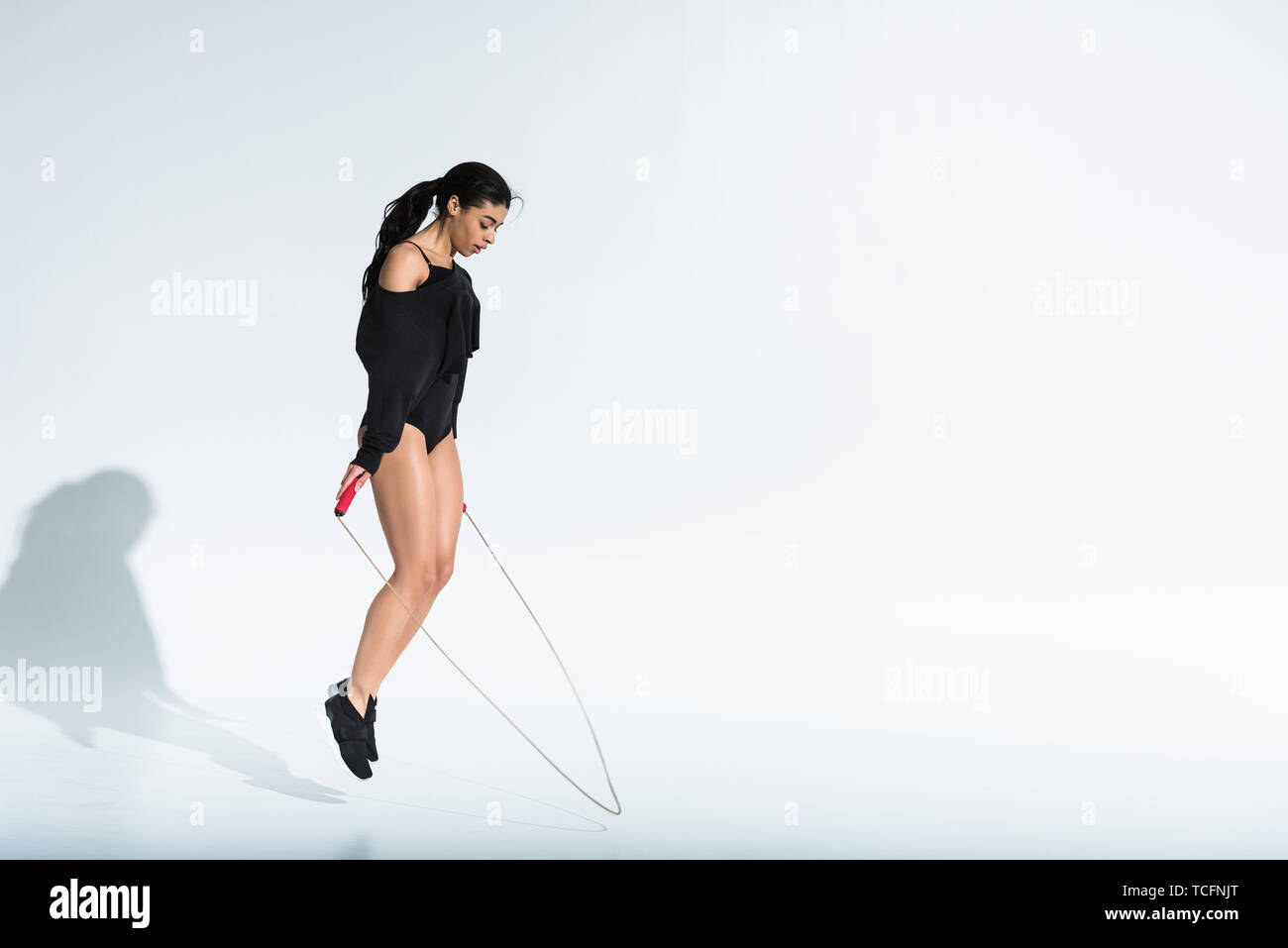 African american girl jumping rope hi-res stock photography and images ...