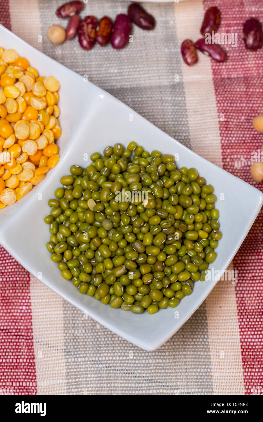 Group of colorful various beans Stock Photo - Alamy