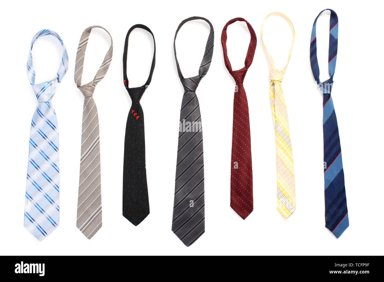 ties isolated on white Stock Photo - Alamy