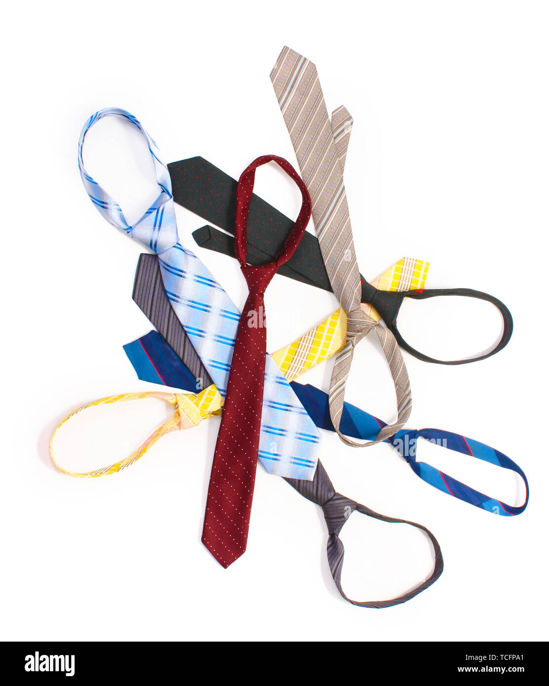 ties isolated on white Stock Photo - Alamy